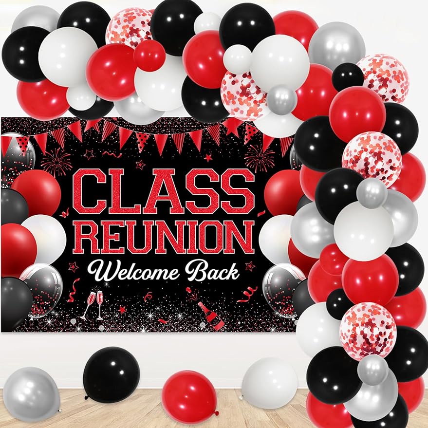 FANGLELAND Class Reunion Party Decorations - Balloon Garland Arch Kit ...