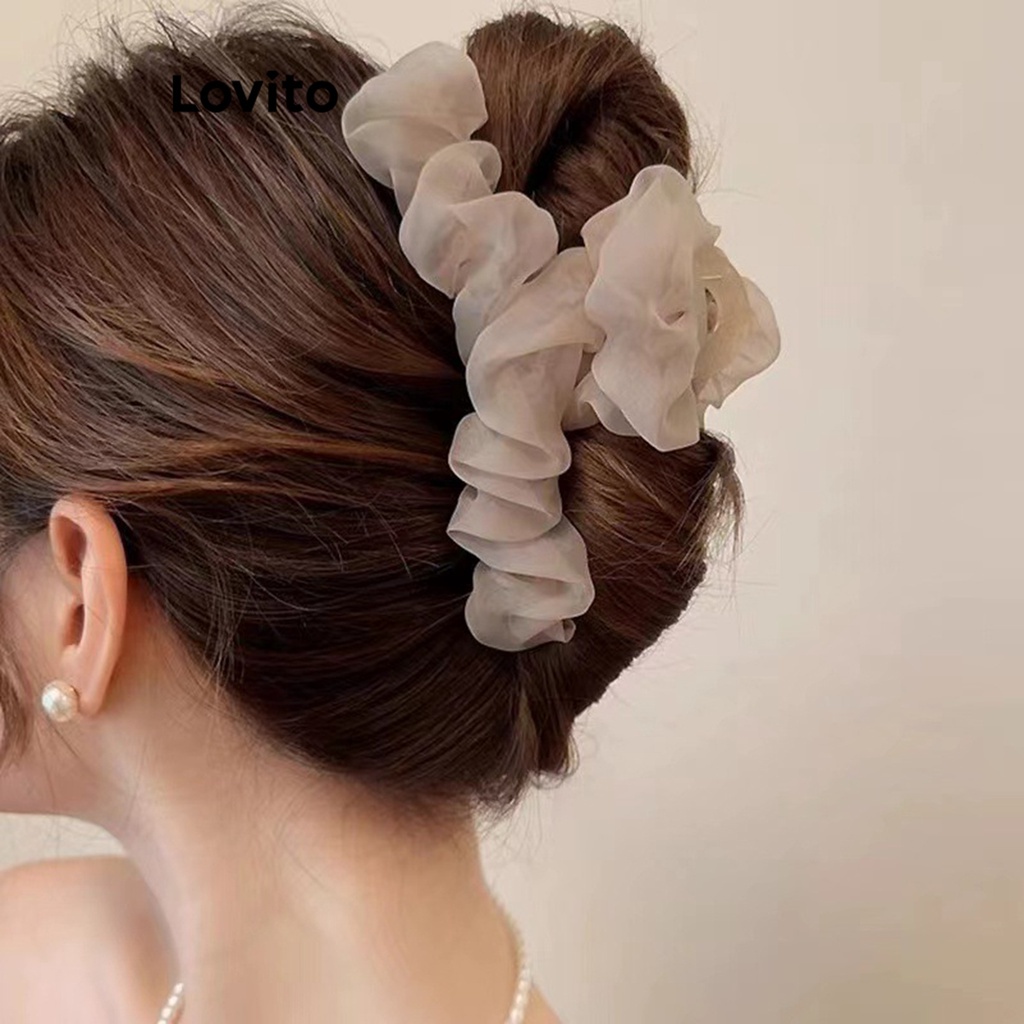 Lovito Casual Plain Basic Hair Clips for Women LFA08682 | Shopee ...