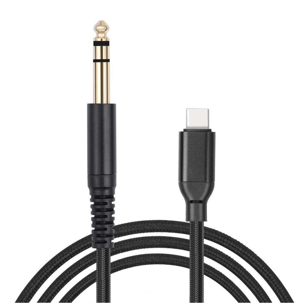 WOTAO 3ft 6.35mm Male to Type-C Audio Cable Built-in Digital-to-Analog ...