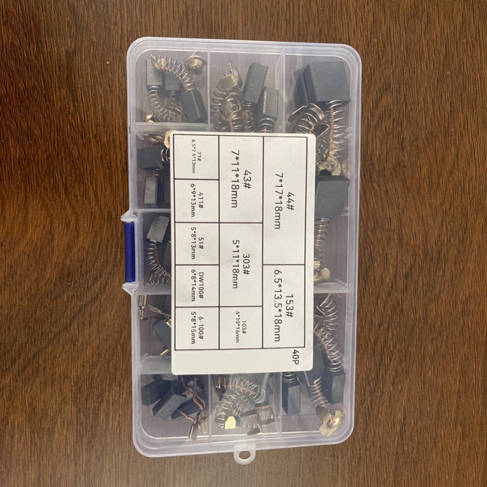 Motor Brush Repair Kit 40Pcs with 10 Different Models for For ...