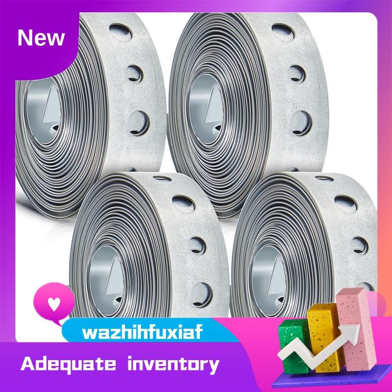 wazhihfuxiaf 4 Piece Galvanized Hanger Strap Metal Strapping with Holes ...