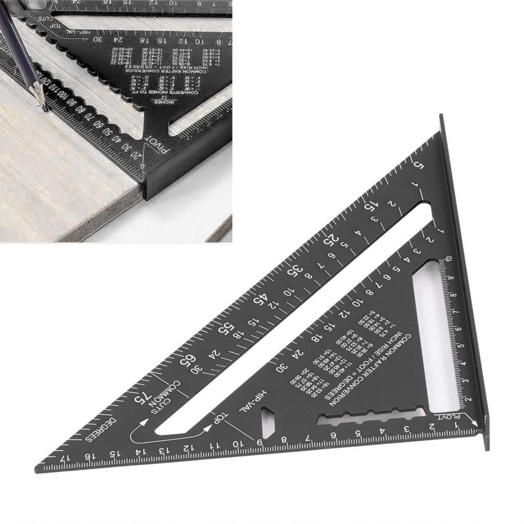 Rrianfo Rafter Square 7inch Double Scale Metal Speed Layout Tool High ...