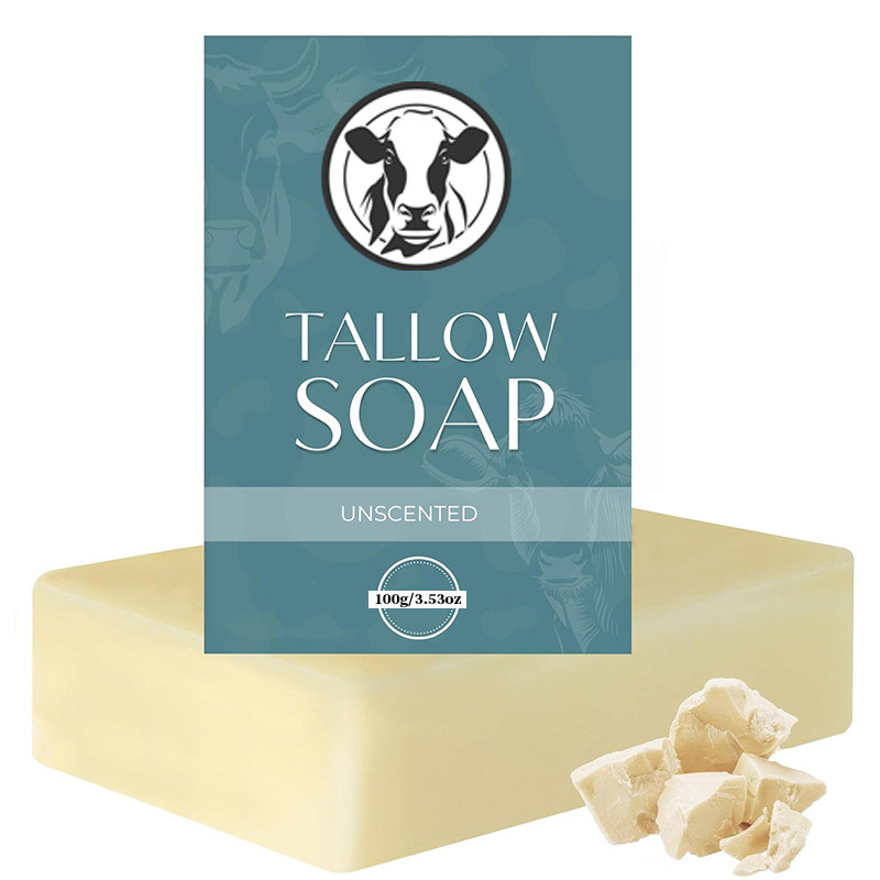 Beef Tallow Soap Bar – All Natural Grass Fed Tallow Soap Unscented ...