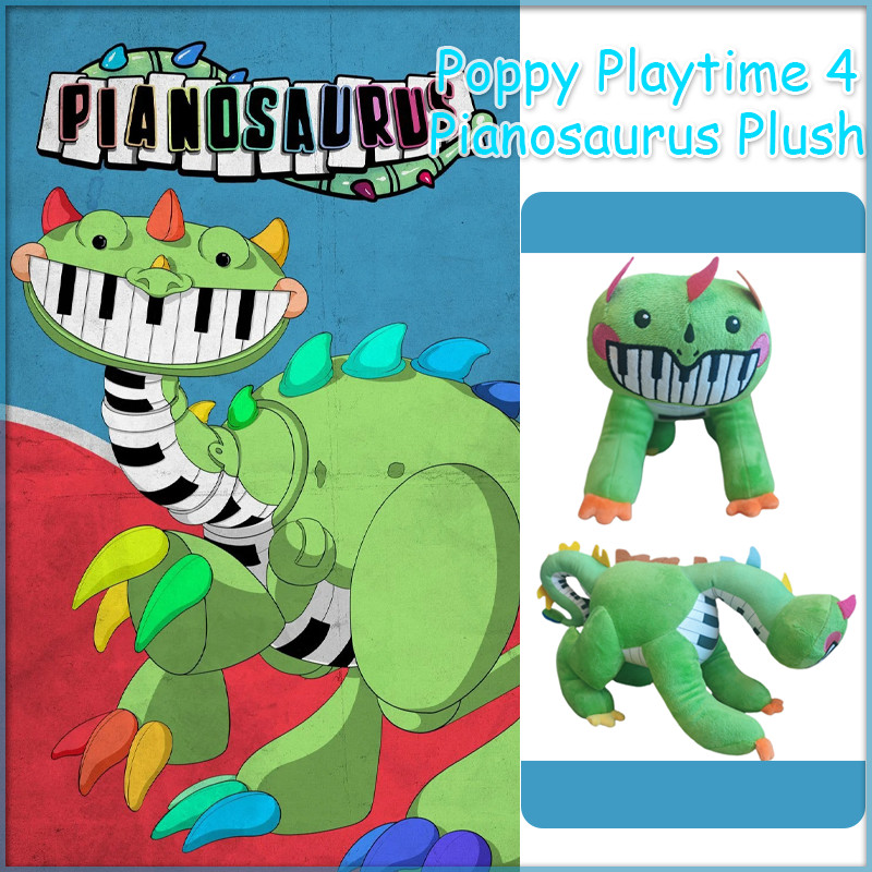 Poppy Playtime: Chapter 4 - NEW Monster (PIANOSAURUS) Doey Plush Huggy Wuggy Flexible Limbs ...