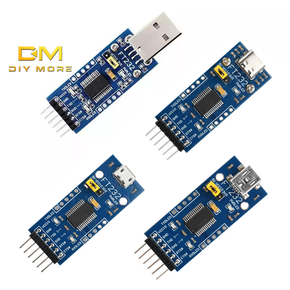 DIYMORE USB to TTL FT232 Serial Communication Module Ft232Rl Chip Blue Board | Shopee Philippines