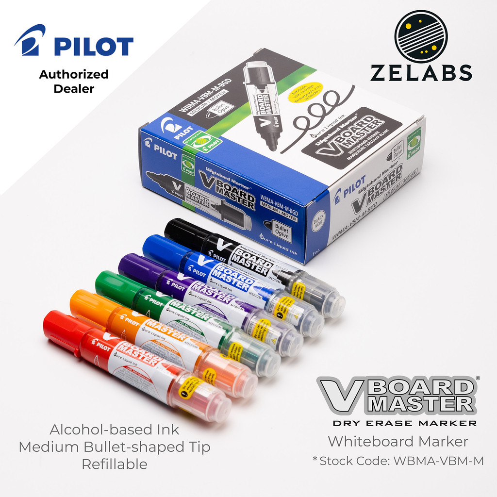 Pilot V Board Master Refillable Whiteboard Marker / Dry Erase Marker ...