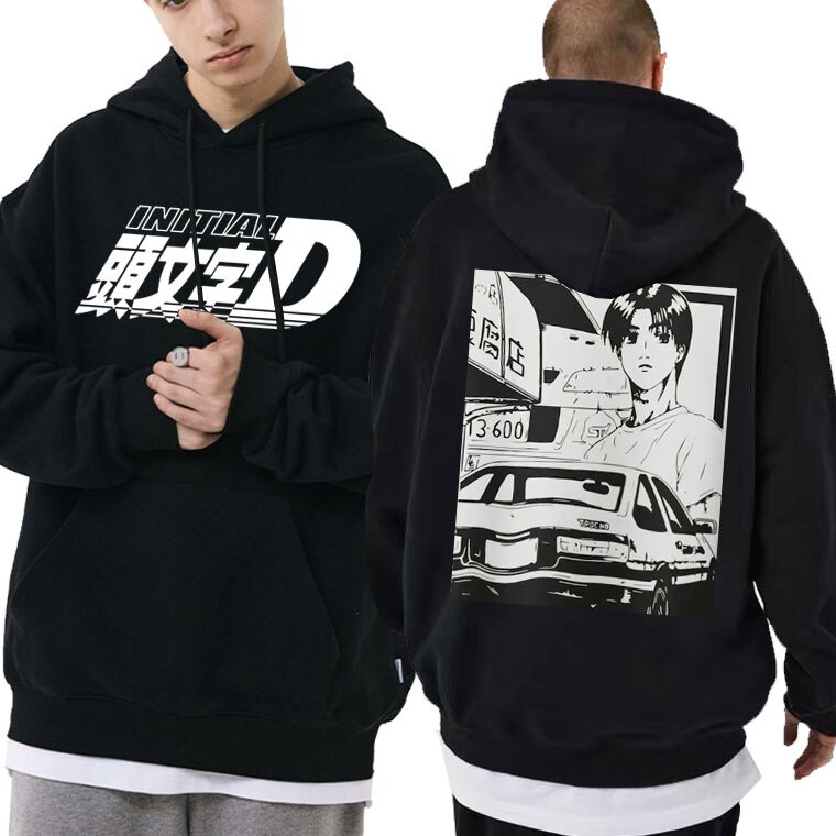 Japanese Anime Drift Ae86 Initial D Hoodie Takumi Fujiwara R34 Skyline ...