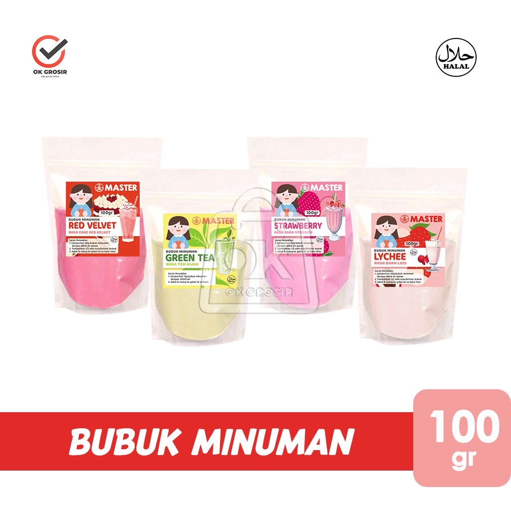 Master Powder Drink Pop Ice Blended Flavored Drink Powder (100Gr ...