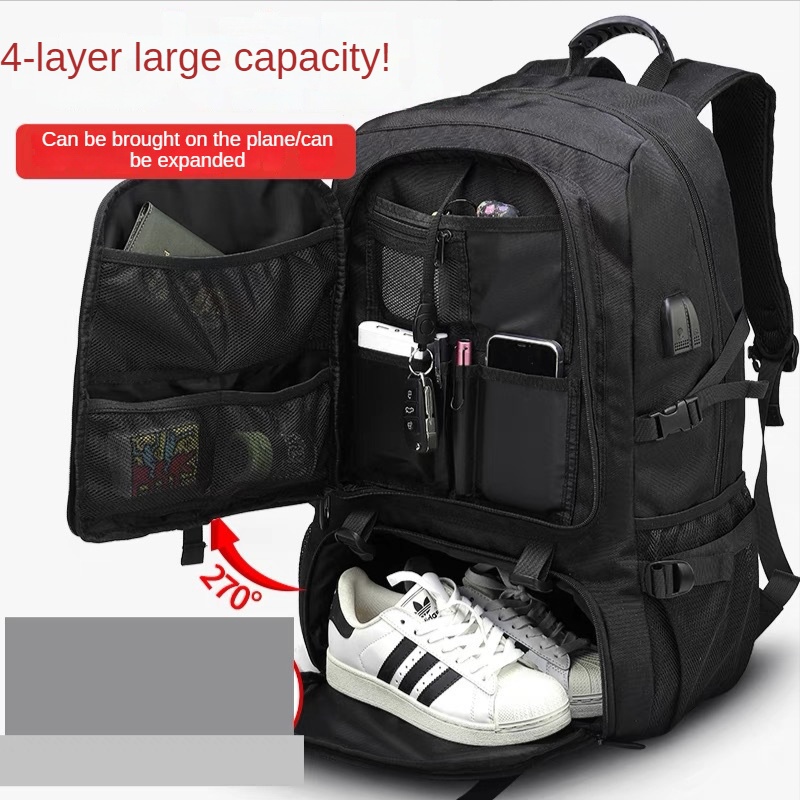 Travel Backpack with shoe compartment Sports Bagpack 17/18 inch Laptop ...