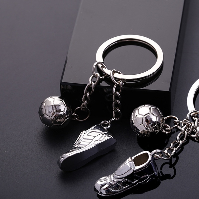 Metal Football Shoe Key Chain With Football Pendant Men Sporting Style ...