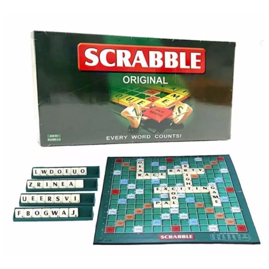 English Word Spelling Board Gaming Scrabble Board Game Family Games ...
