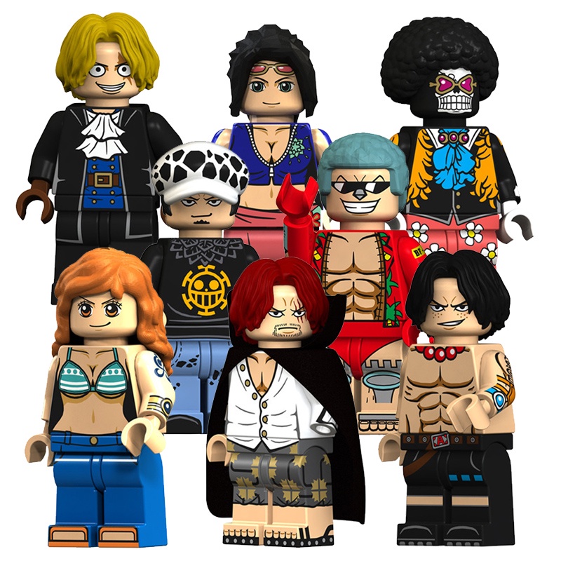 KT1013 Anime 1 Piece Luffy Roronoa Zoro Nami Sanji Chopper Nico Robin ...
