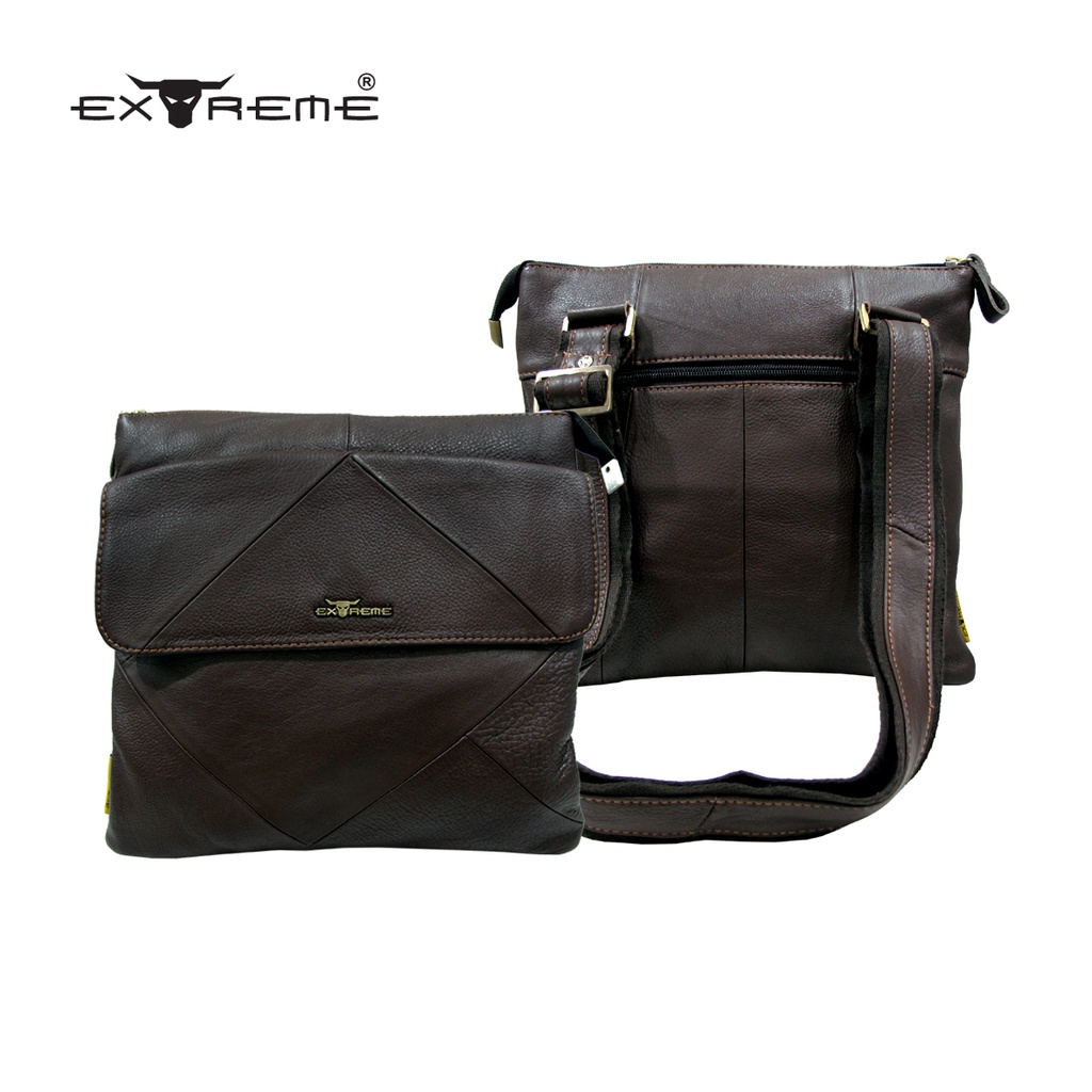 Extreme Leather Mens Sling Bag Crossbody Bag Beg Kulit Beg Silang ...