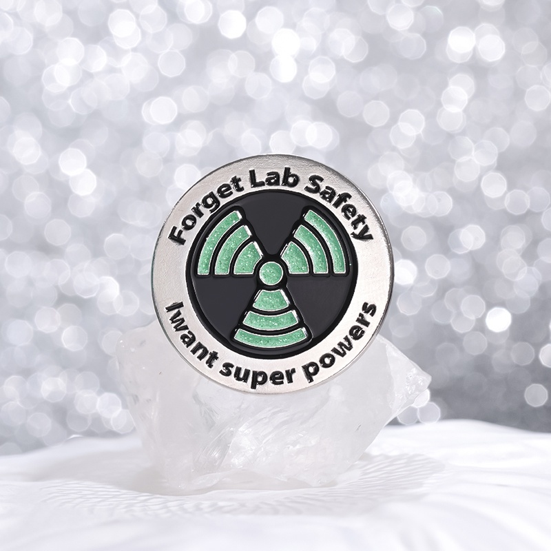 Forget Lab Safety Enamel Pin I Want Super Powers Text Science Badges ...