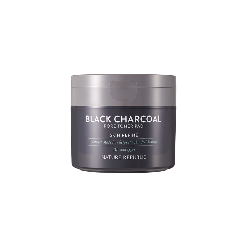 Nature Republic Black Charcoal Pore Toner Pad 100g (50 sheets) | Shopee ...