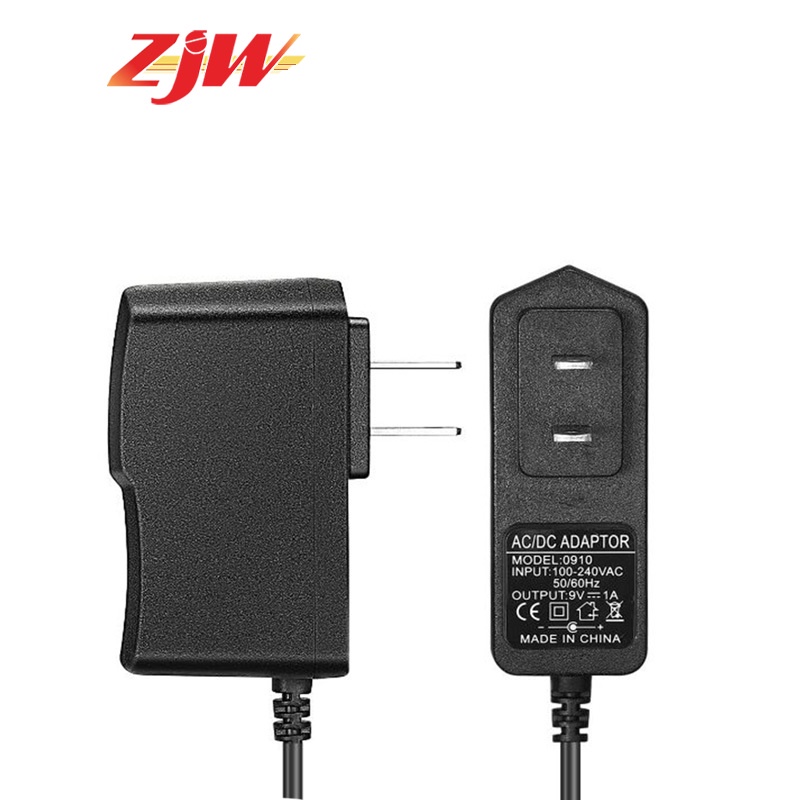 ZJW 9V 1A 1.5A Power Adapter Negative Positive AC/DC Power Supply ...