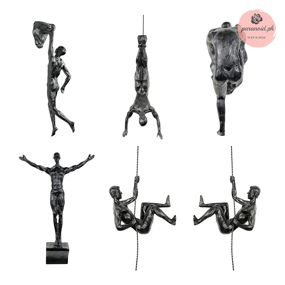 Olympic Sports Rock Climbing Man Resin Sculpture Home Background Figure ...