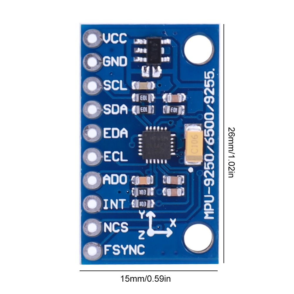 MPU6500 6-Axis Gyroscope Accelerometer Sensor Module IIC I2C SPI GY ...