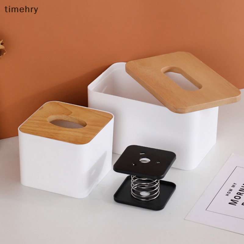 TY 1Pc Tissue Box Spring Elastic Holder Artifact Drawer Paper Box ...