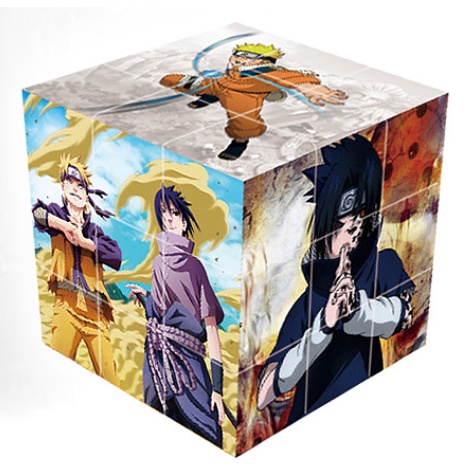 Naruto and One Piece Cartoon Pattern Speed Cube 3x3x3 Smooth Magic Cube ...