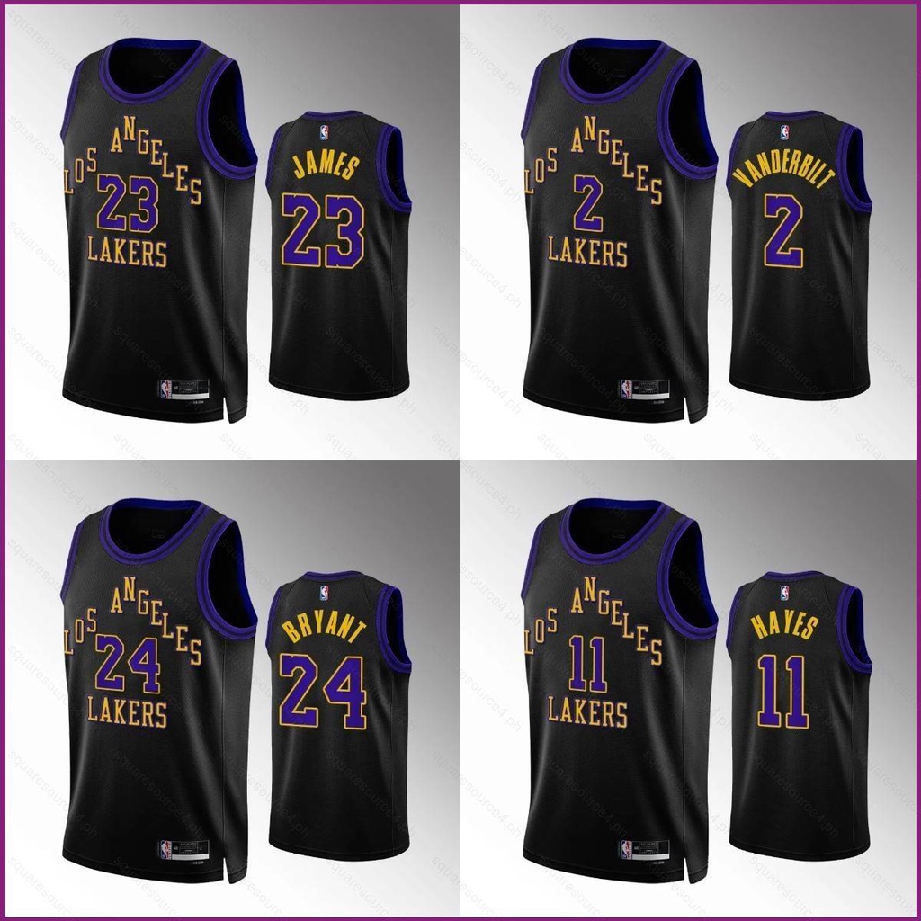 YX 23-24 NBA Lakers Jersey Hayes Bryant Vanderbilt James Basketball ...