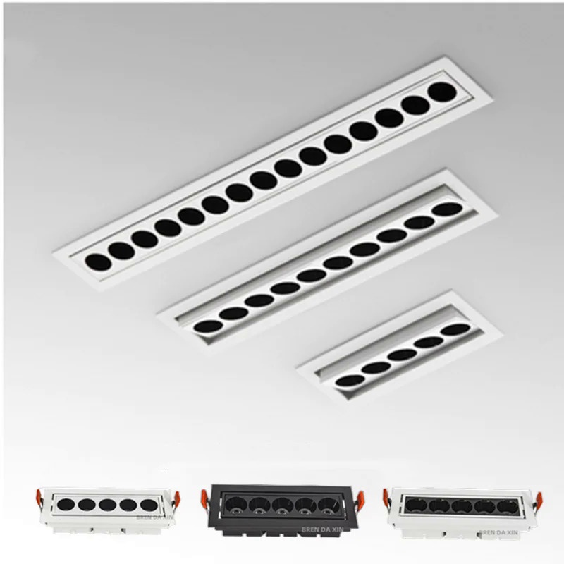 Dimmable LED downlight spotlight Angle adjustable line light 10W 20W ...