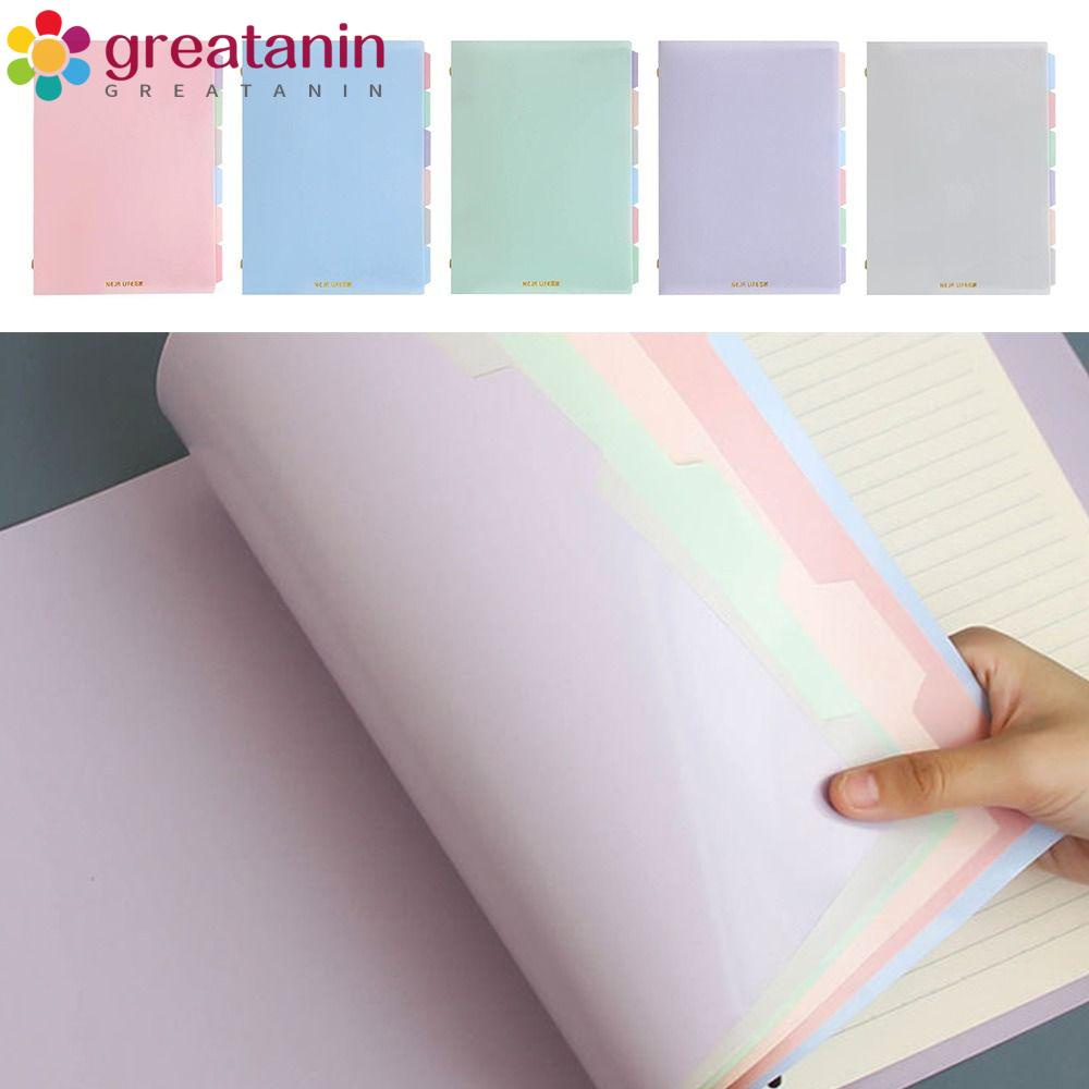 GREATANIN A5 Binder Notebook, Soft Refillable Loose Leaf Notebook, 20 ...