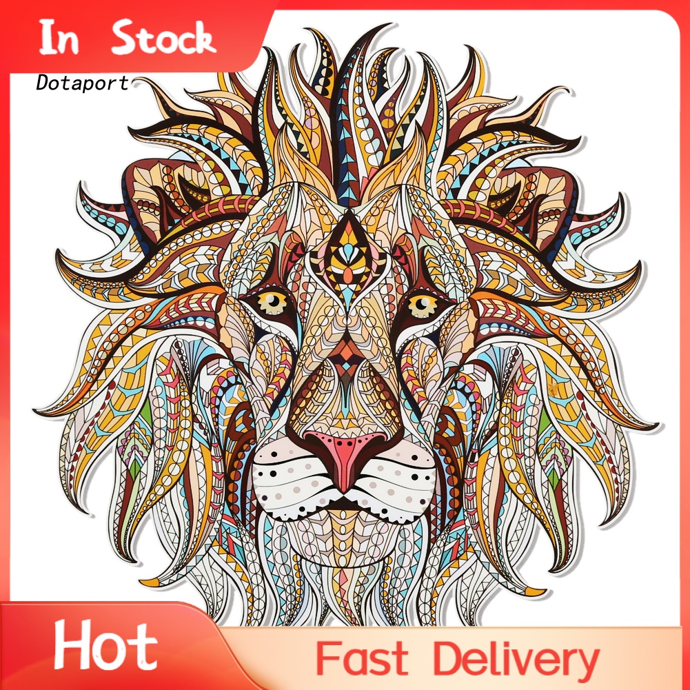 KDDT- 3D Lion Fashion Sticker Patch DIY Iron On Transfer Applique ...
