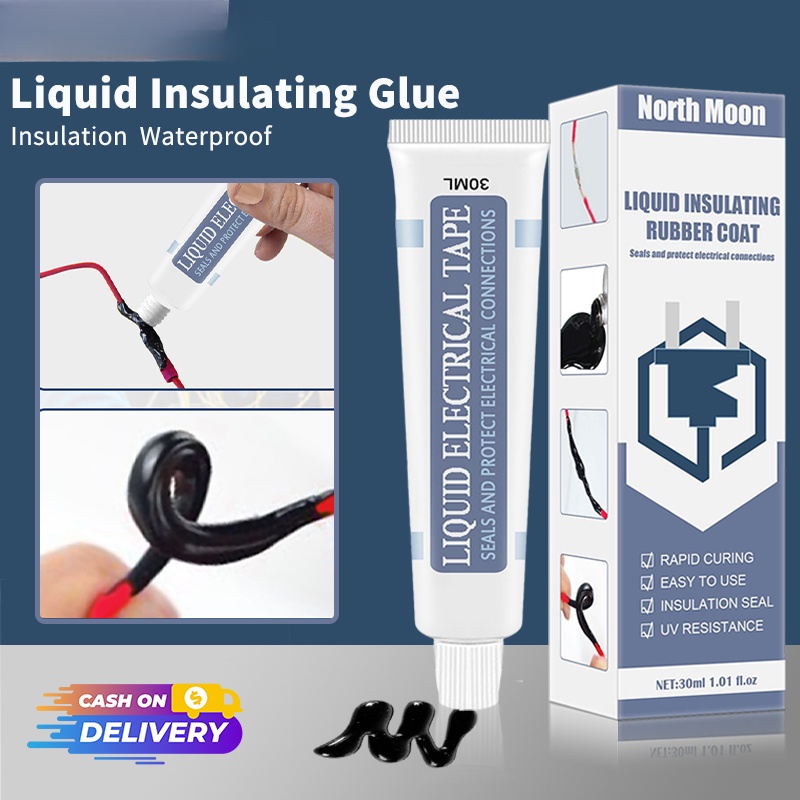 Liquid Electrical tape Insulating glue retardant Black for Wire ...