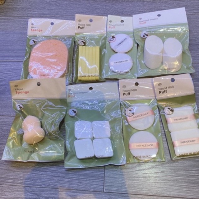 The Face Shop Cushion Puff, Cushion Puff, Facial Cleansing Sponge ...
