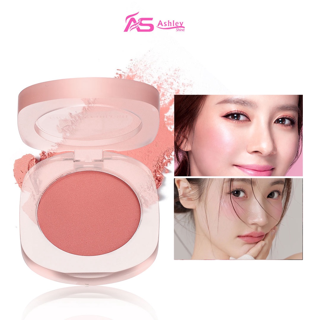 Ashley Shine Sweet Peach Blush Powder Natural High Pigmented Pink Melon ...