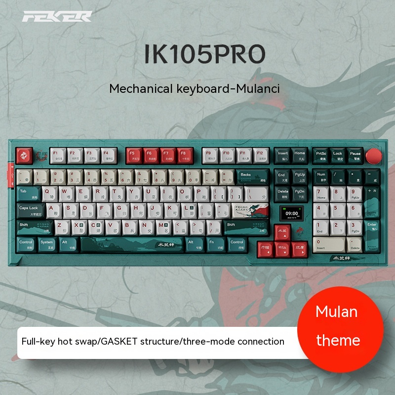 FEKER IK105 Wireless Mechanical Keyboard With Gasket Structure Hot ...