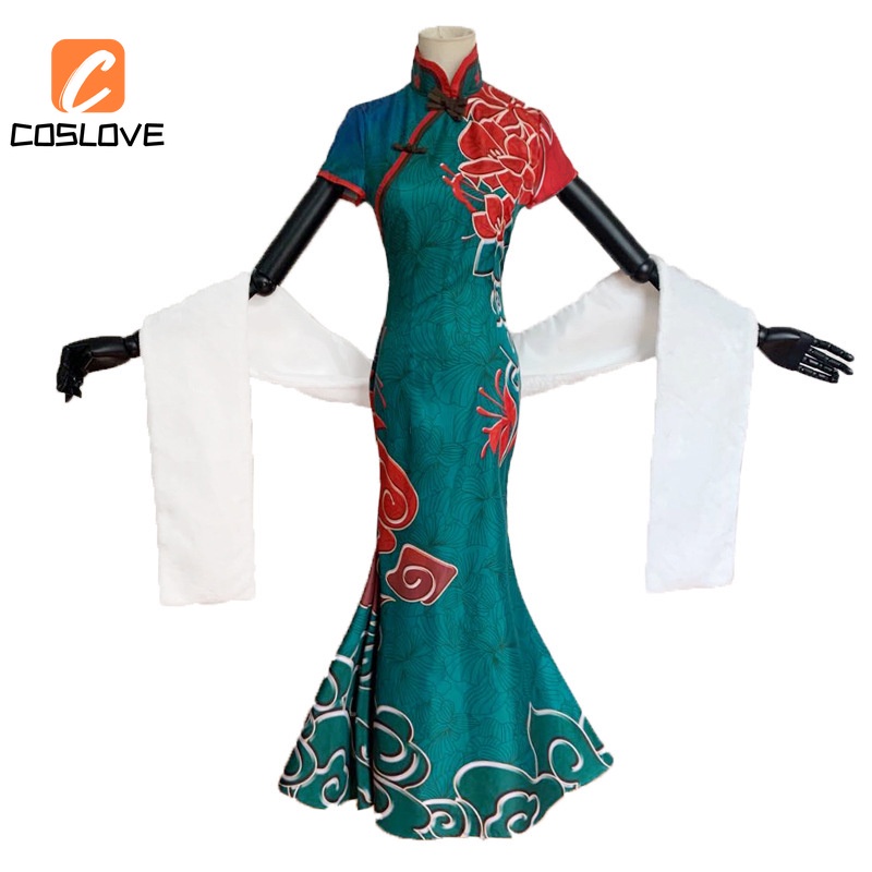 Anime Game Identity V Michiko Cosplay Cheongsam Full Set Costume Suit ...