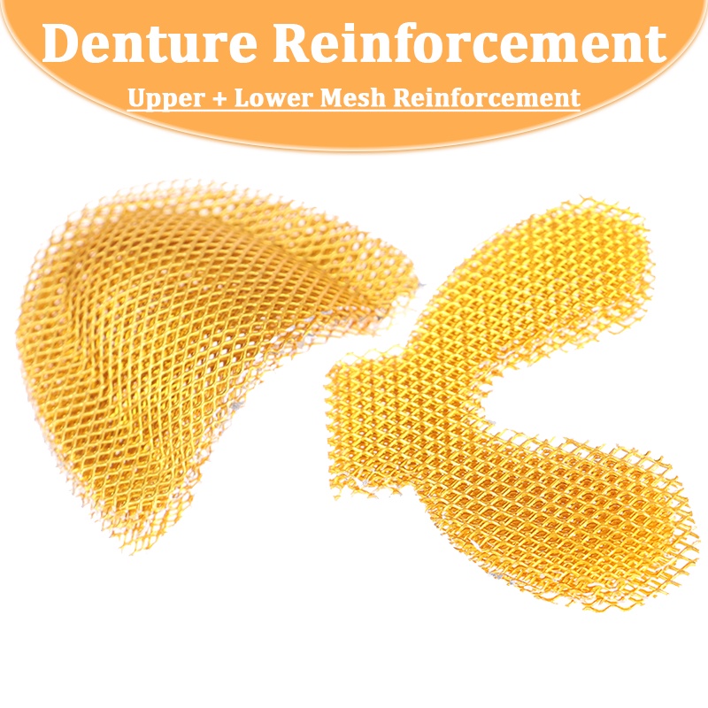 【8 pair - Denture Reinforcement】Golden Denture Processing Mesh Solid ...