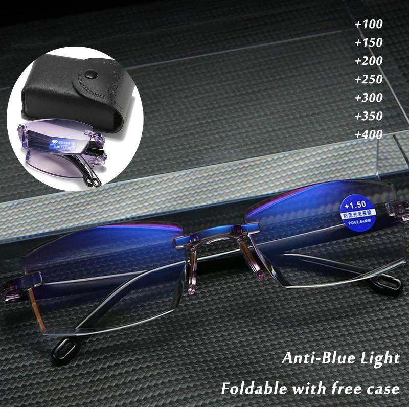 (2024 Newest Model) Men's and Women's Folding Reading Glasses with Case ...