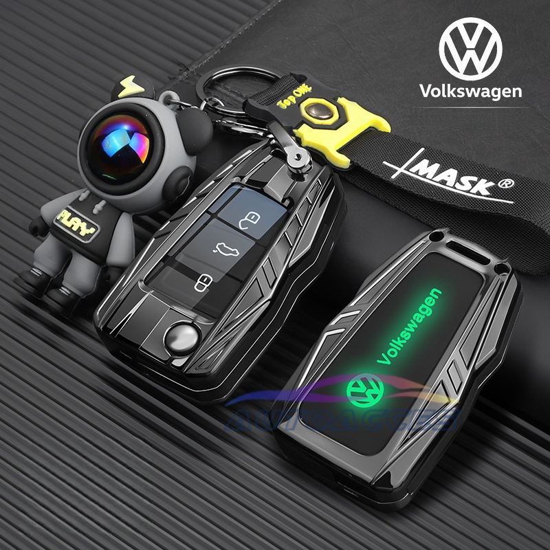 Remote Key Holder Car Key Case Key Fob Cover For VW Volkswagen Golf 7 ...