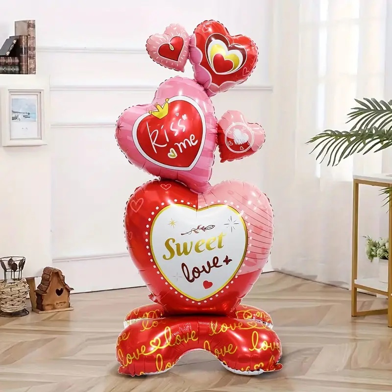 Giant Standing Heart Balloon Valentine's Day Confession Balloon Wedding ...