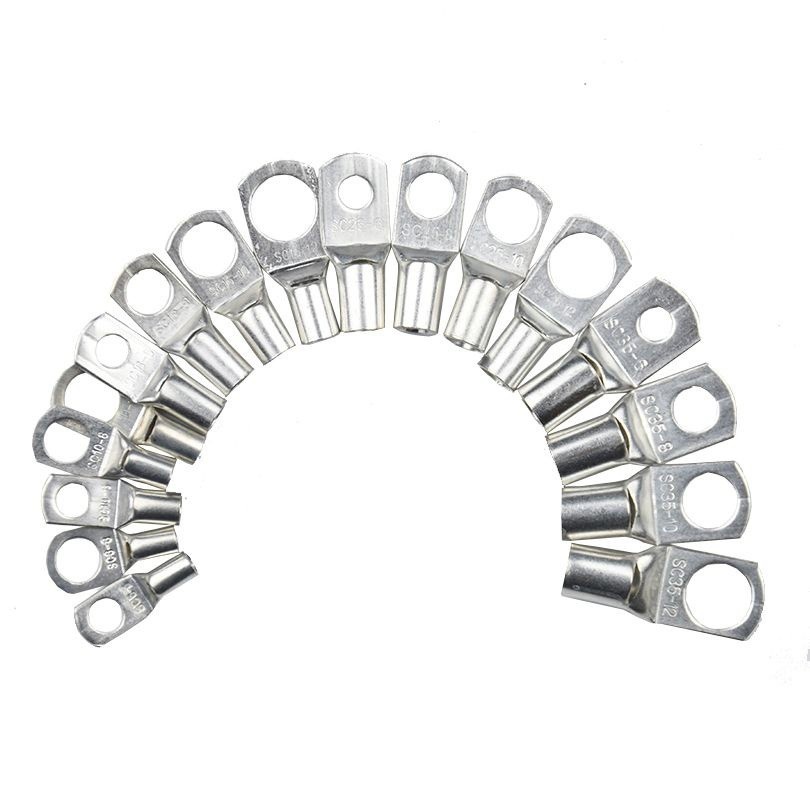 10/30pcs SC4 SC6 SC10 SC16 SC25 SC35 Copper and silver Lug Ring Wire ...
