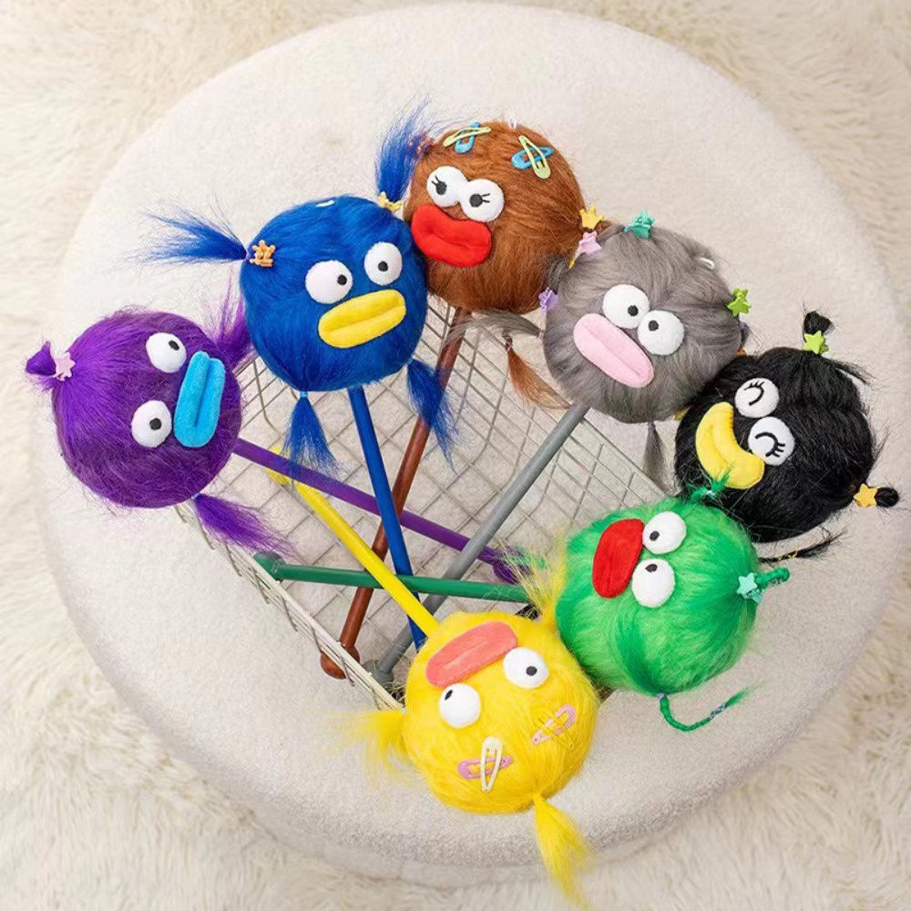 DIY Cartoon Ugly Baby Plush Massage Hammer Cute Colorful Funny Portable ...