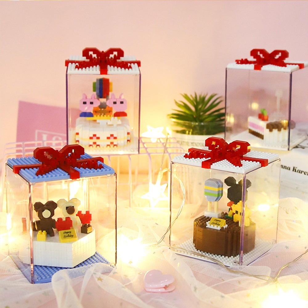 Lego Building Blocks Toy Cake Box Miniature Small Particles Kid's ...