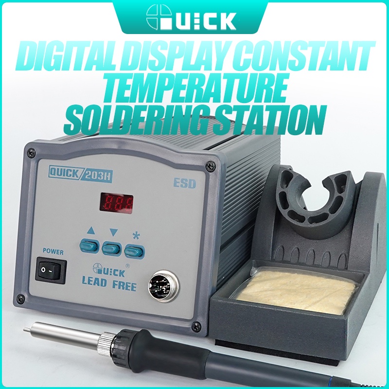 QUICK 203H 110V/220V High Frequency Soldering Station 90W Intelligent ...