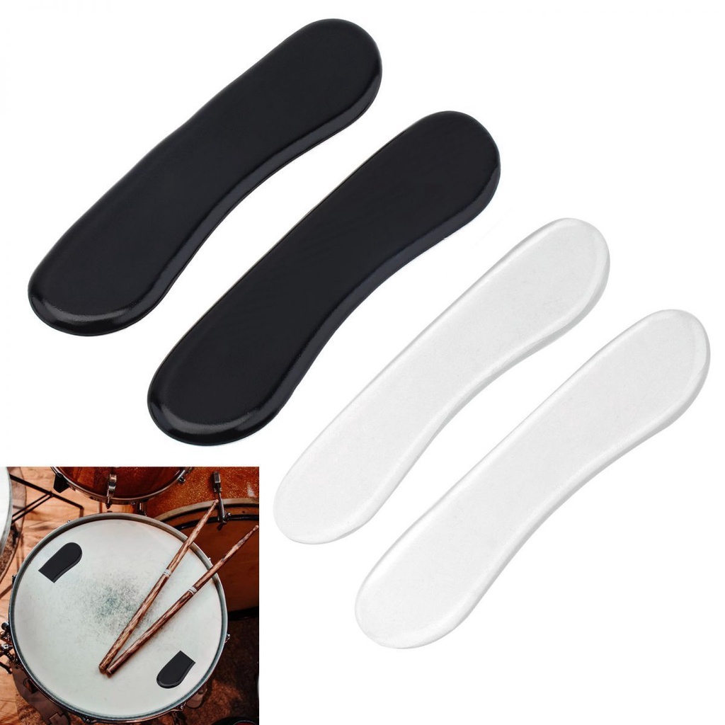 2pcs/lot Drum Dampeners Gel Pads Silicone Drum Silencers Sound Mute ...