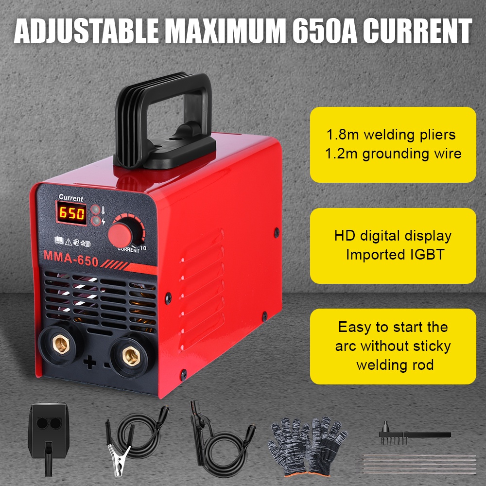 MMA-650 220V welding machine portable TIG complete set inverter With ...