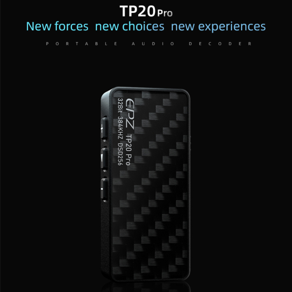 EPZ TP20 Pro Portable DAC Audio Headphone Amplifier Type-C CS43131*2 Decoder 3.5mm+4.4mm DSD256 ...