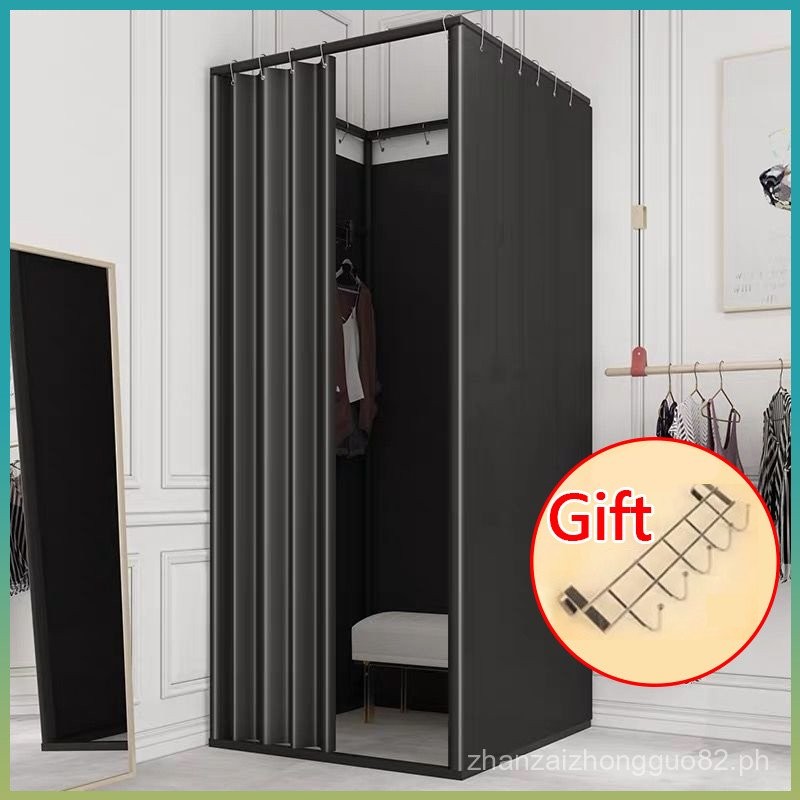 ++TP Simple Fitting Room Door Curtain Portable Dressing Room Movable ...
