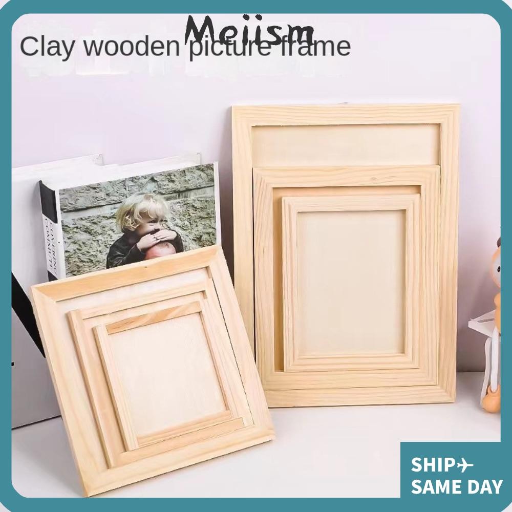 MEIISM Blank Clay Frame, Multi Size DIY Picture Frame, Kids Gift ...