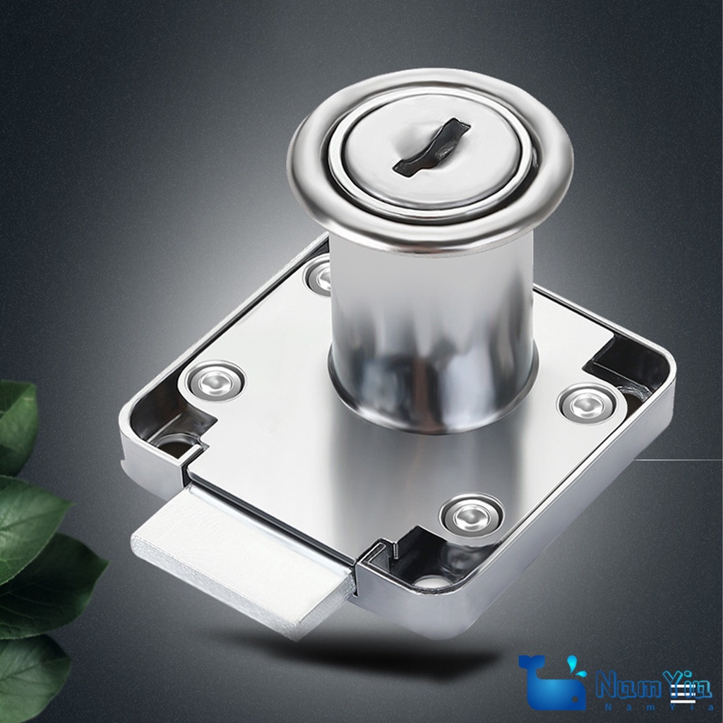 NamYia Stainless Steel Drawer Lock with 2 Keys Lock Locker Furniture ...