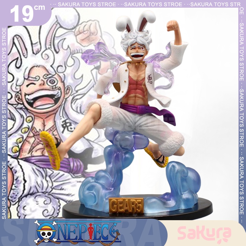 Year Of The Rabbit Luffy Gear5 Figure Anime PVC One Piece Luffy Gear 5 ...