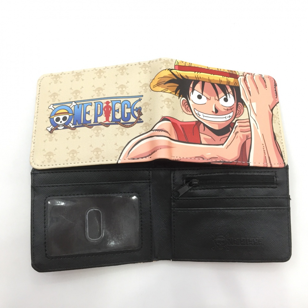 Anime Cartoon PU Wallet One Piece King of the Sea Luffy Chopper Men and ...