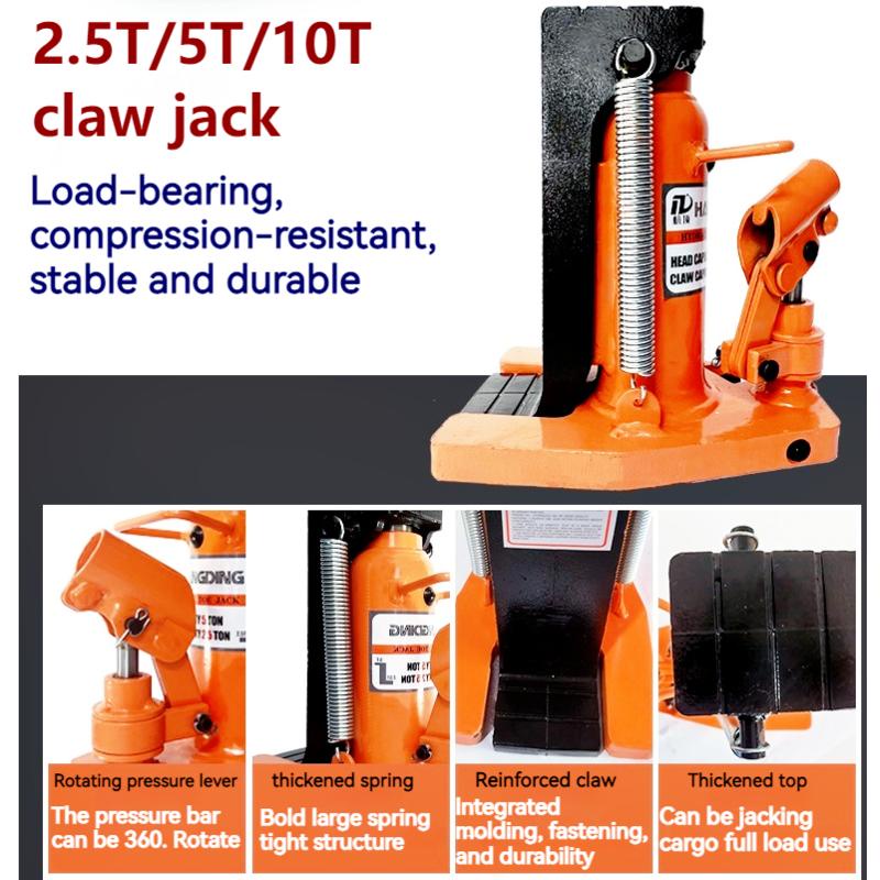 2.5T/5T/10T claw hydraulic jack, manual vertical duckbill hydraulic claw hydraulic jack | Shopee ...
